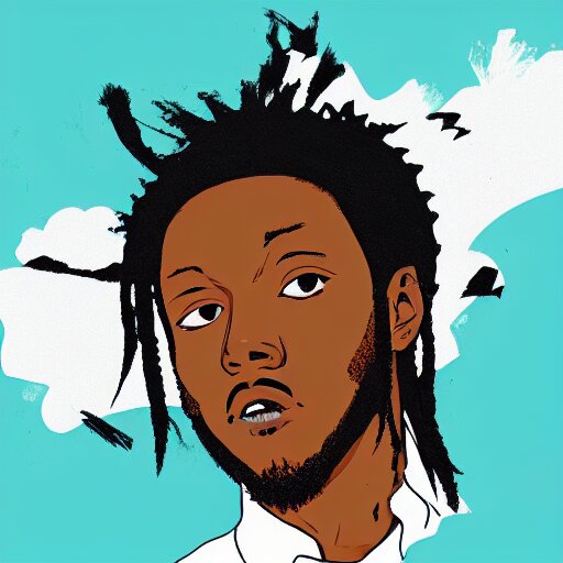 Lexica - Anime key visual of kendrick lamar, pixiv