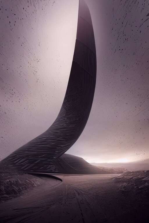 Lexica - Professional landscape photograph of a single massive ...