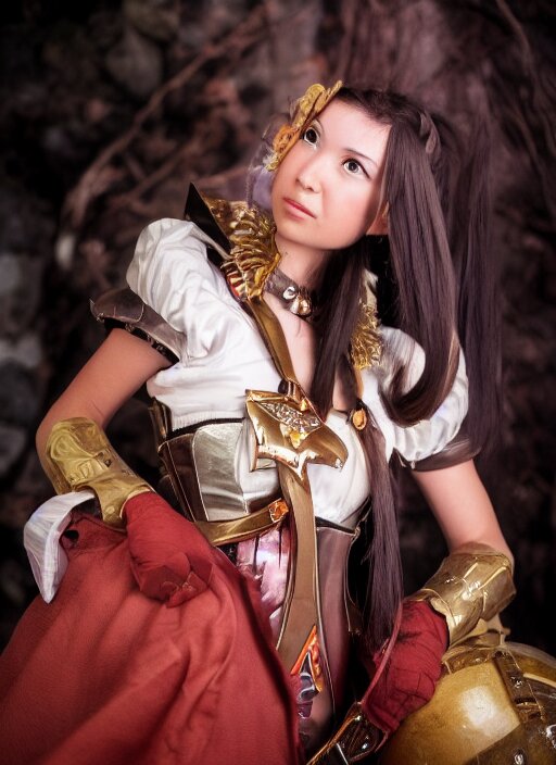 Lexica - A full portrait photo of real - life princess garnet final ...