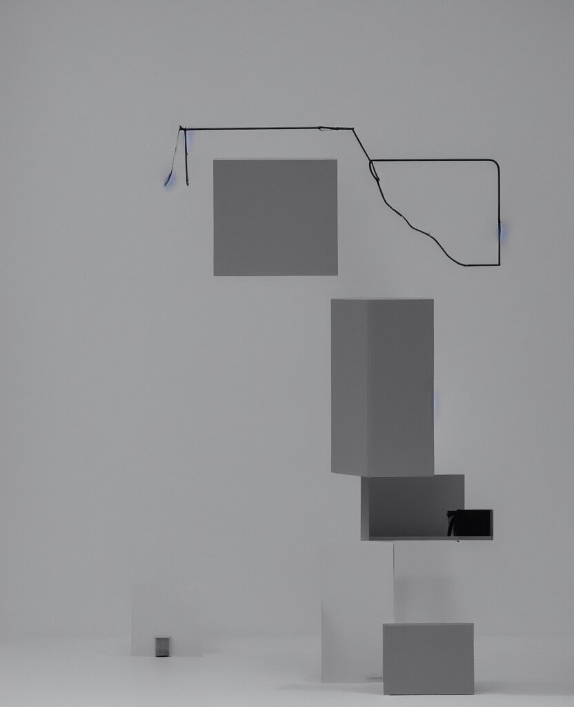 Lexica - A singular minimal studio packshot of an upside - down ...