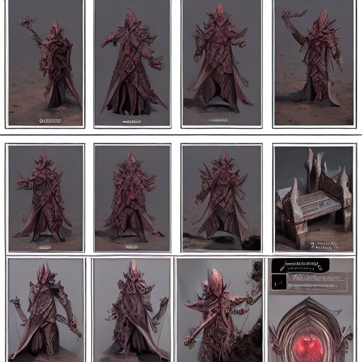 Lexica - Arch lich design, dnd character sheet, Moebius, Greg Rutkowski ...