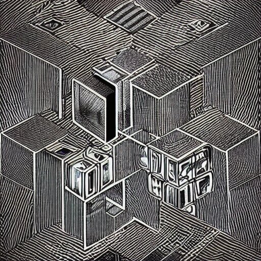 Lexica - “geometrically incomprehensible surreal order of cubes ...