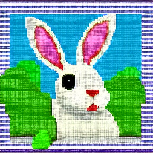 pixel art of a rabbit - Arthub.ai