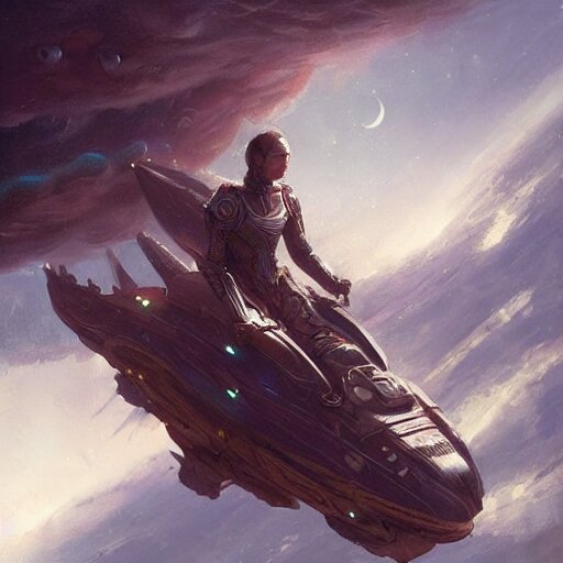 Lexica - Pilot floating in spaceship, fullbody, fantasy, intricate ...