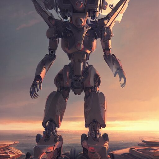 Lexica - A giant female robot, digital art, 8 k resolution, mech ...