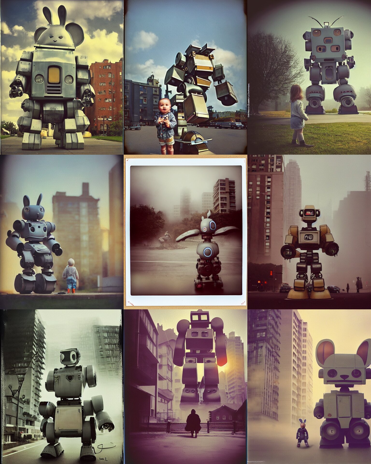 Lexica - Giant oversized baby cute chubby battle robot mech with giant ...