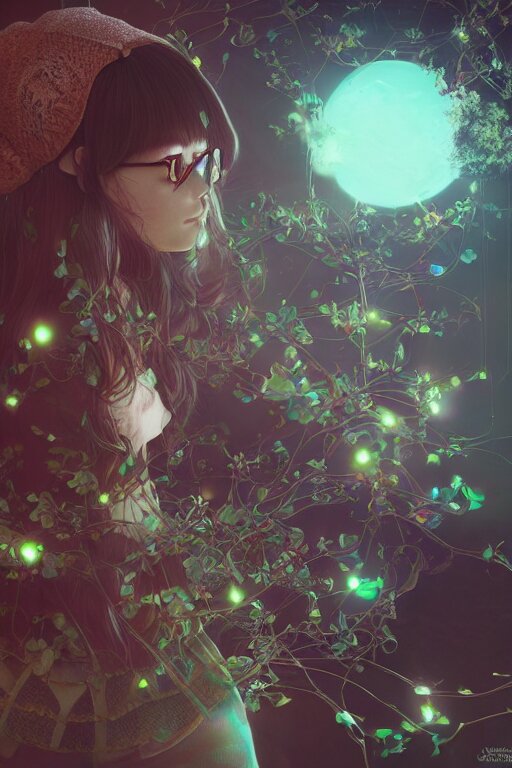 solarpunk girl kawaii, ultra realistic, concept art, intricate d ...