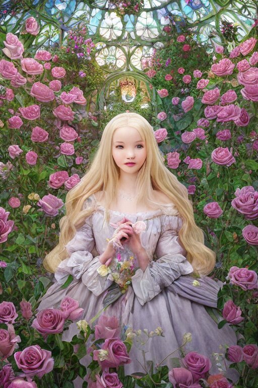 Lexica - A beautiful hyperdetailed portrait render of dove cameron as a ...