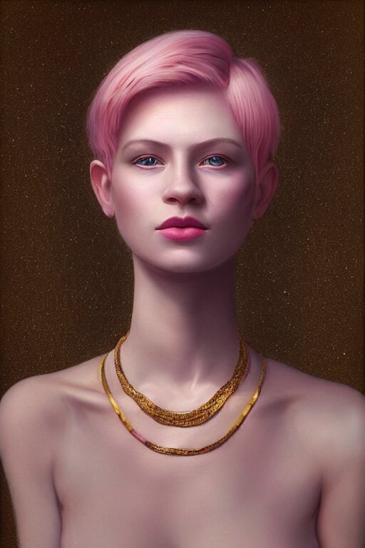 Lexica - “Portrait of a beautiful pale skin Nordic female with short ...