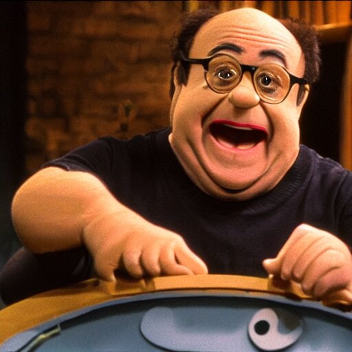 Lexica - Danny Devito as a muppet in sesame street, 8k resolution, full HD, cinematic lighting ...