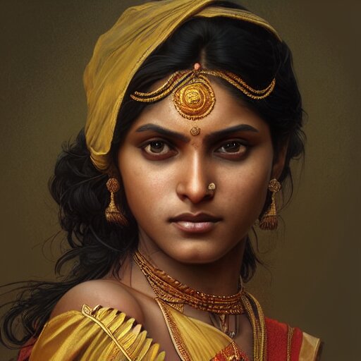 Lexica - South indian woman, sari, ultra realistic, concept art ...