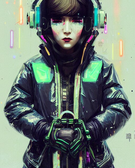 Lexica - Detailed portrait neon operator girl, cyberpunk futuristic ...