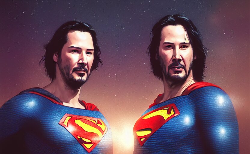 Lexica - Highly detailed portrait of keanu reeves as superman, in the ...