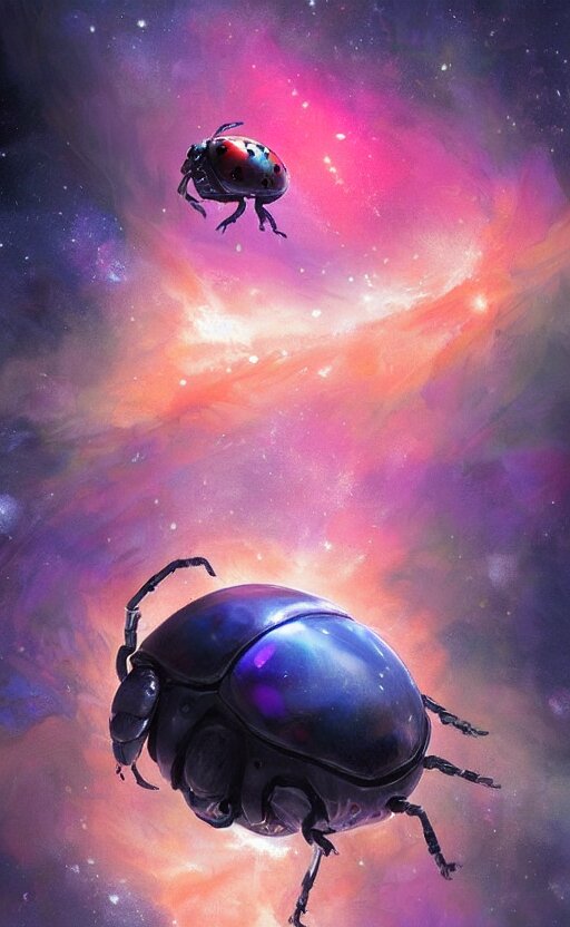 Lexica - A beautiful artwork illustration, a mechanical ladybug ...