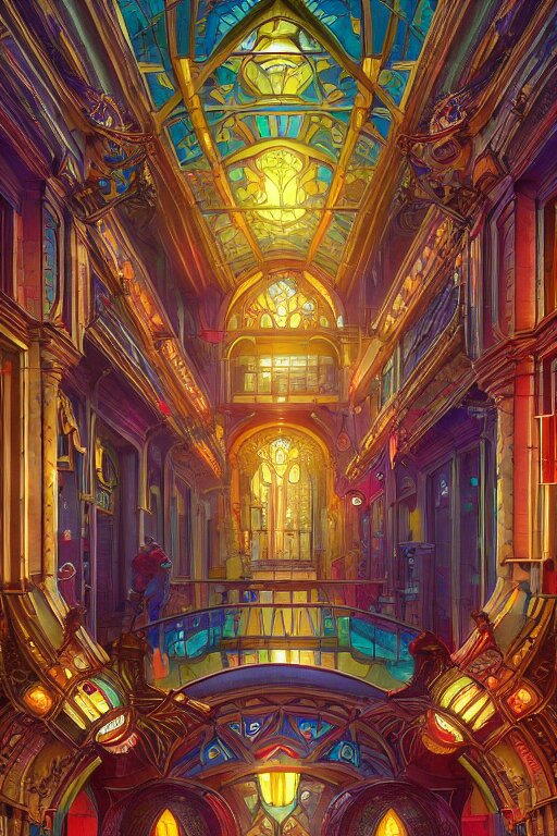 Lexica - Cityscape made out of stained glass, photorealistic, unreal ...