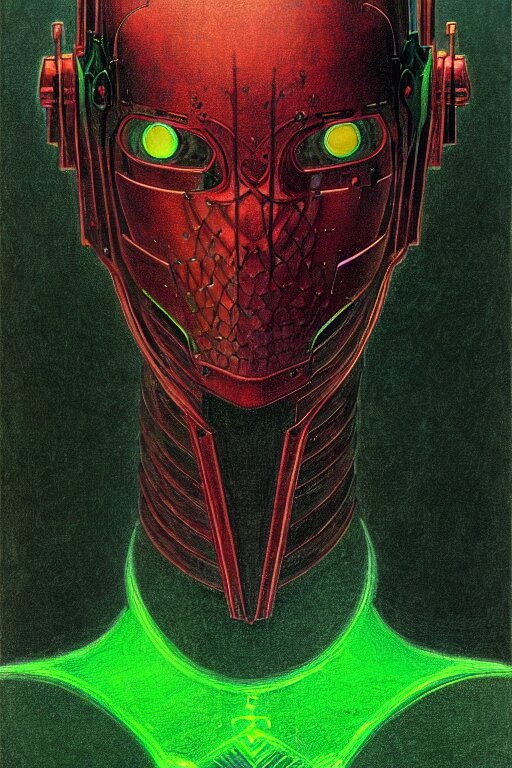 Lexica - Portrait of gothic and futuristic young man, warhammer, cyber ...