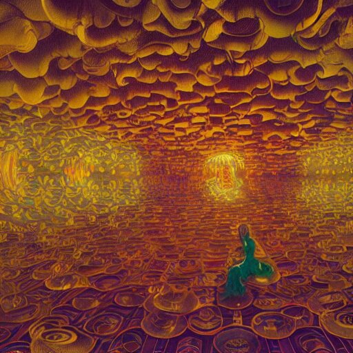 Lexica - Trippy endless library by m. c. escher, zdzisław beksinski ...