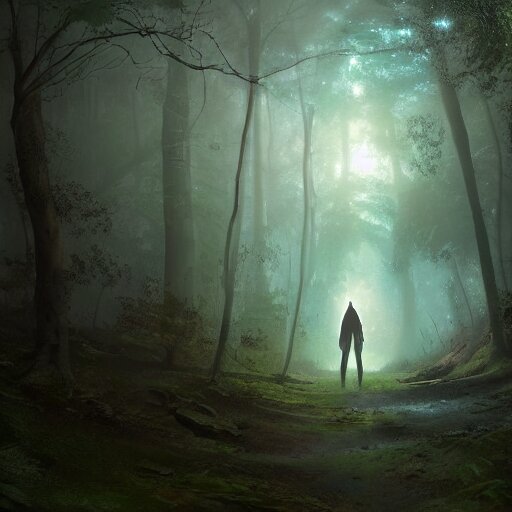 Lexica - Ethereal mystery portal, seen by wanderer boy in middle of ...