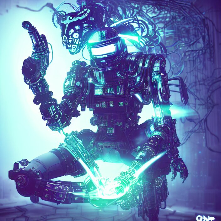 Lexica - Cyber punk, android cannon mindar from japan, oni mask ...