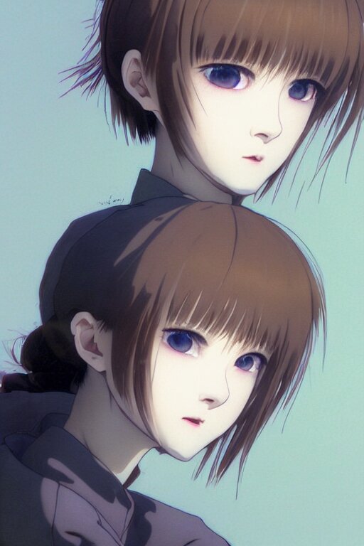 Lexica - Lain ayanami thorncrown gaze, with female northern golden ...
