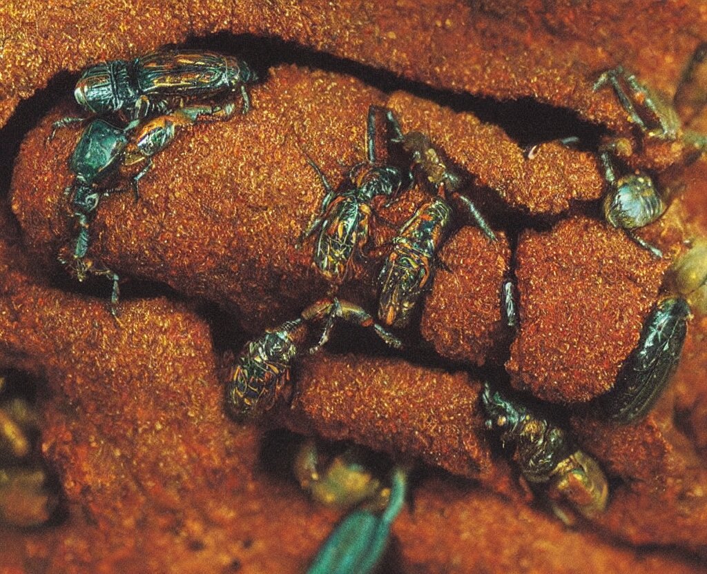 Lexica - A closeup of a beautiful colorful beetle coleoptera. high ...