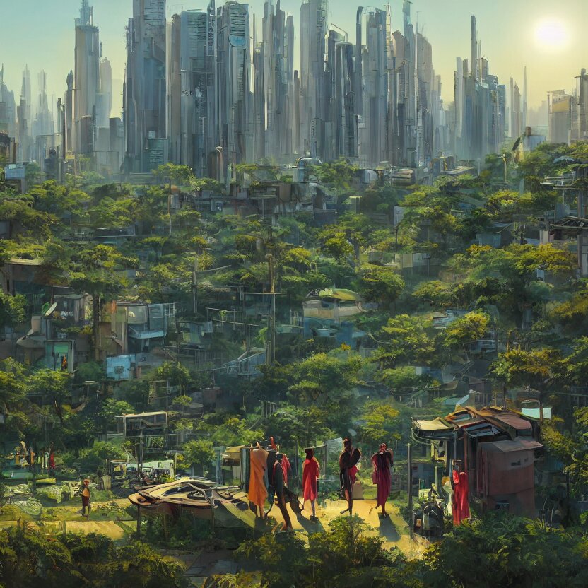 Lexica - A cinematic composition depicting : we're overlooking a ...