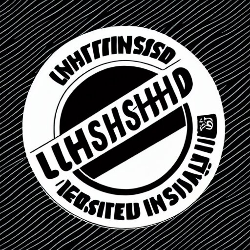 Lexica - Logo of the unleashed, vector lines, clean, illustration, sticker