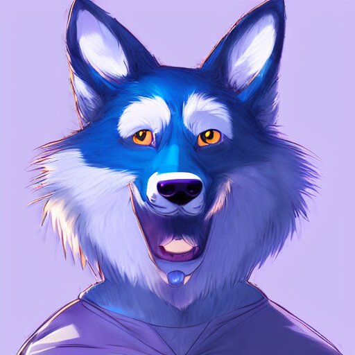 Lexica - An anthro anthropomorphic furry fursona hybrid of a blue ...