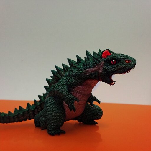 Lexica - Smol chibi Godzilla