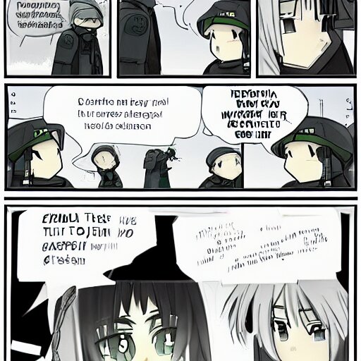 Lexica - Comic drawn in pen, two panel meme, chito girls last tour ...