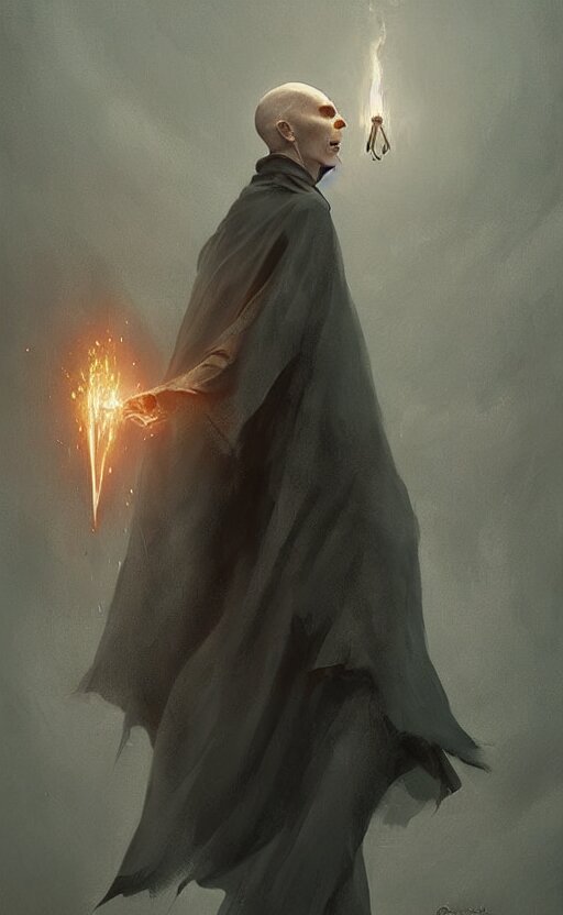 Lexica - A beautiful painting of voldemort performing an occult ritual ...