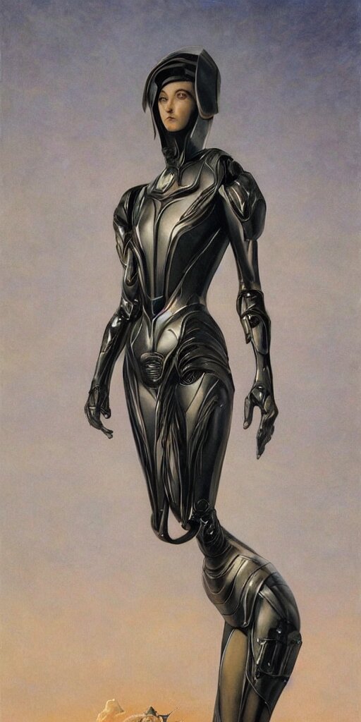 Lexica - Full body portrait of beautiful gothic and futuristic fashion ...