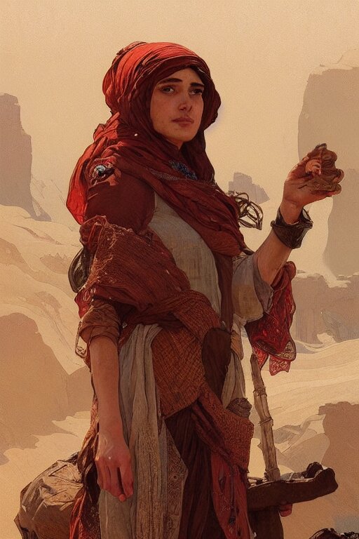 Lexica - A full portrait of an ancient Bedouin traveling spice merchant ...