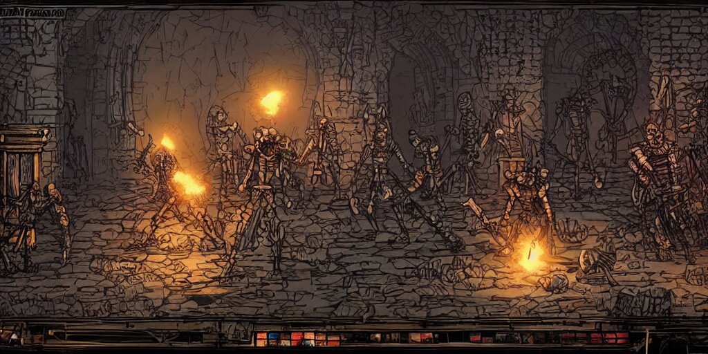 Lexica - Skeleton enemy character design. darkest dungeon. pc game ...