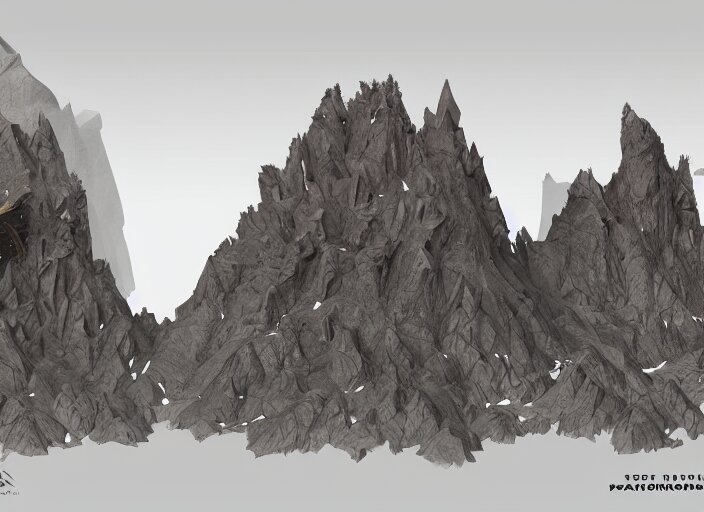 Lexica - Set of mountains, concept art by senior environment artist, polycount, environmental ...