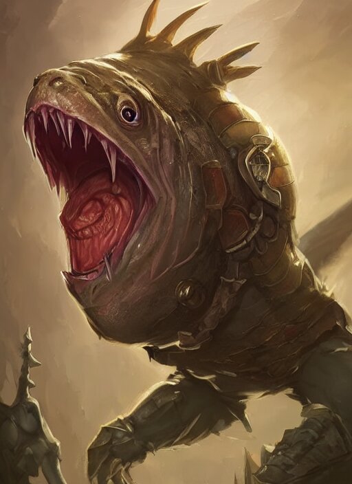 Lexica - Cute little anthropomorphic piranha lord wearing canyon ...