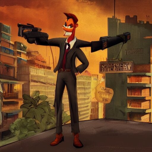 Lexica - Concept art of nick wilde as max payne in max payne 3 set in ...