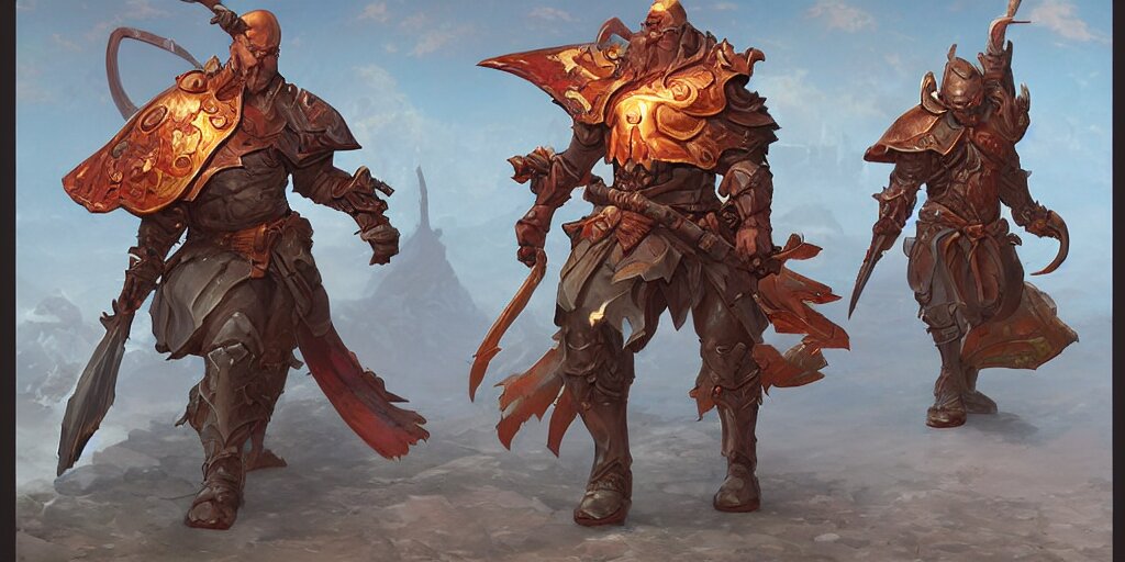 Lexica - Warrior enemy character design. idle and attack. pc game. 2 d ...