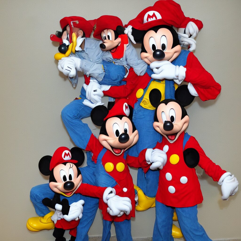 Lexica - Mickey mouse & super mario hybrid