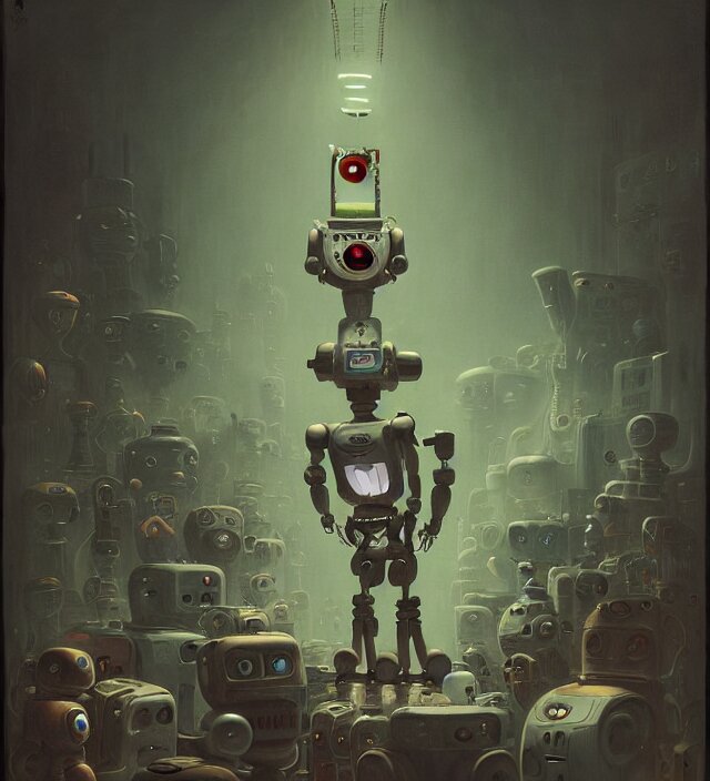 Lexica - Anthropomorphic robot working endlessly as a salve inside a ...