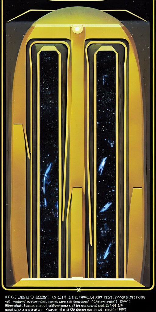 Lexica - A 1 9 8 0's sci - fi art - deco double door by ron cobb ...