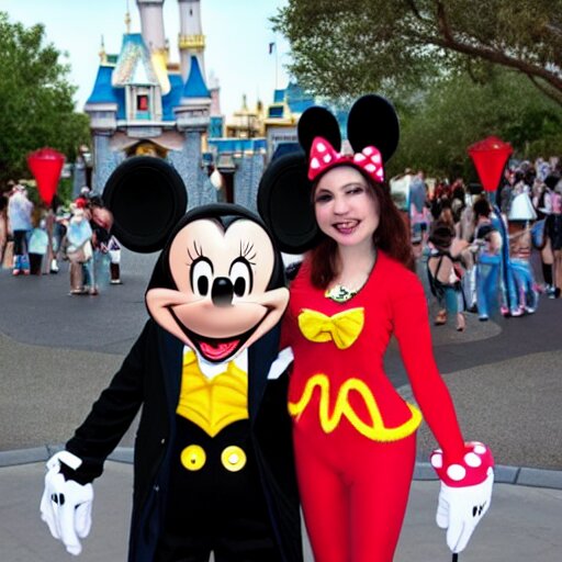 Lexica - Transgender mickey mouse costumed character at disneyland ...