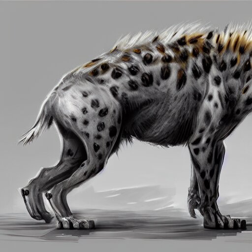 Lexica - Realistic cyborg hyena, highly detailed video game concept art