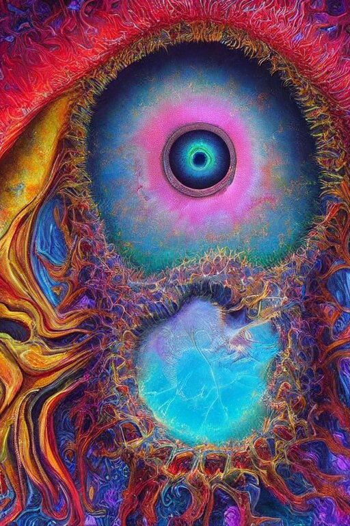 hyperrealistic abstract close-up Renaissance psychedelic!! celes ...