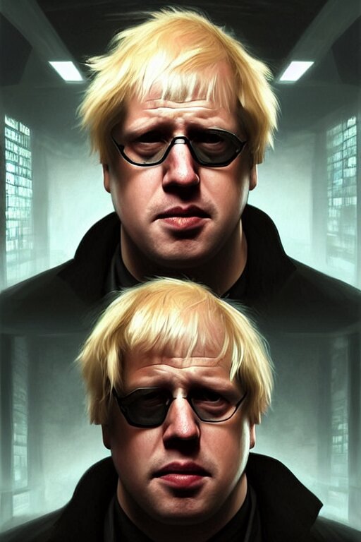 Lexica - Boris Johnson as Neo from Matrix in glasses stoping bullets ...