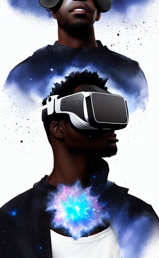 Lexica - Handsome black genius hacking the metaverse, vr headset, white ...
