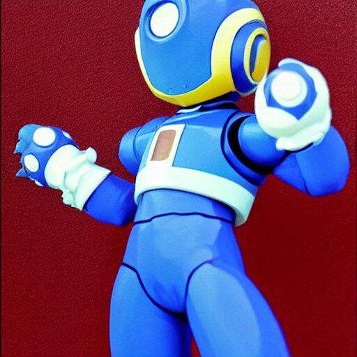 Lexica - A photo of a real - life megaman, hyperrealism