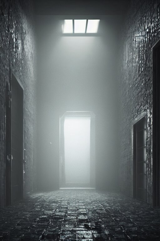 Lexica - Pitch black hallways and corridors like a giant body, dark ...