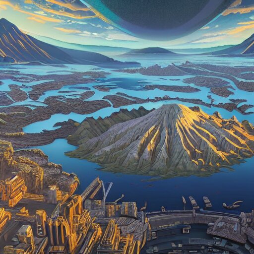Lexica - A highly detailed matte painting of retro futurist fantasy ...