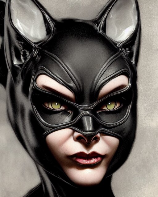 Lexica - Catwoman, accurate details, detailed face, dramatic, intricate ...